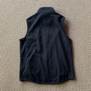Lands' End | Jackets & Coats | Lands End Black Fleece Vest | Poshmark